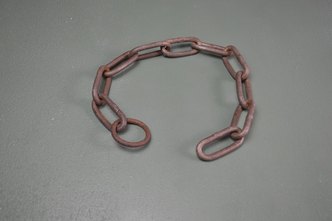 Rusty Pitted Chain With Metal Ring, Steampunk Supply, Metal Craft, #813 ...