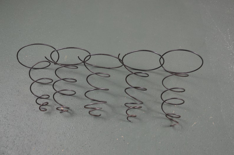 Vintage Metal Bed Springs 5 Cone Shaped Metal Coils Steampunk Crafting ...
