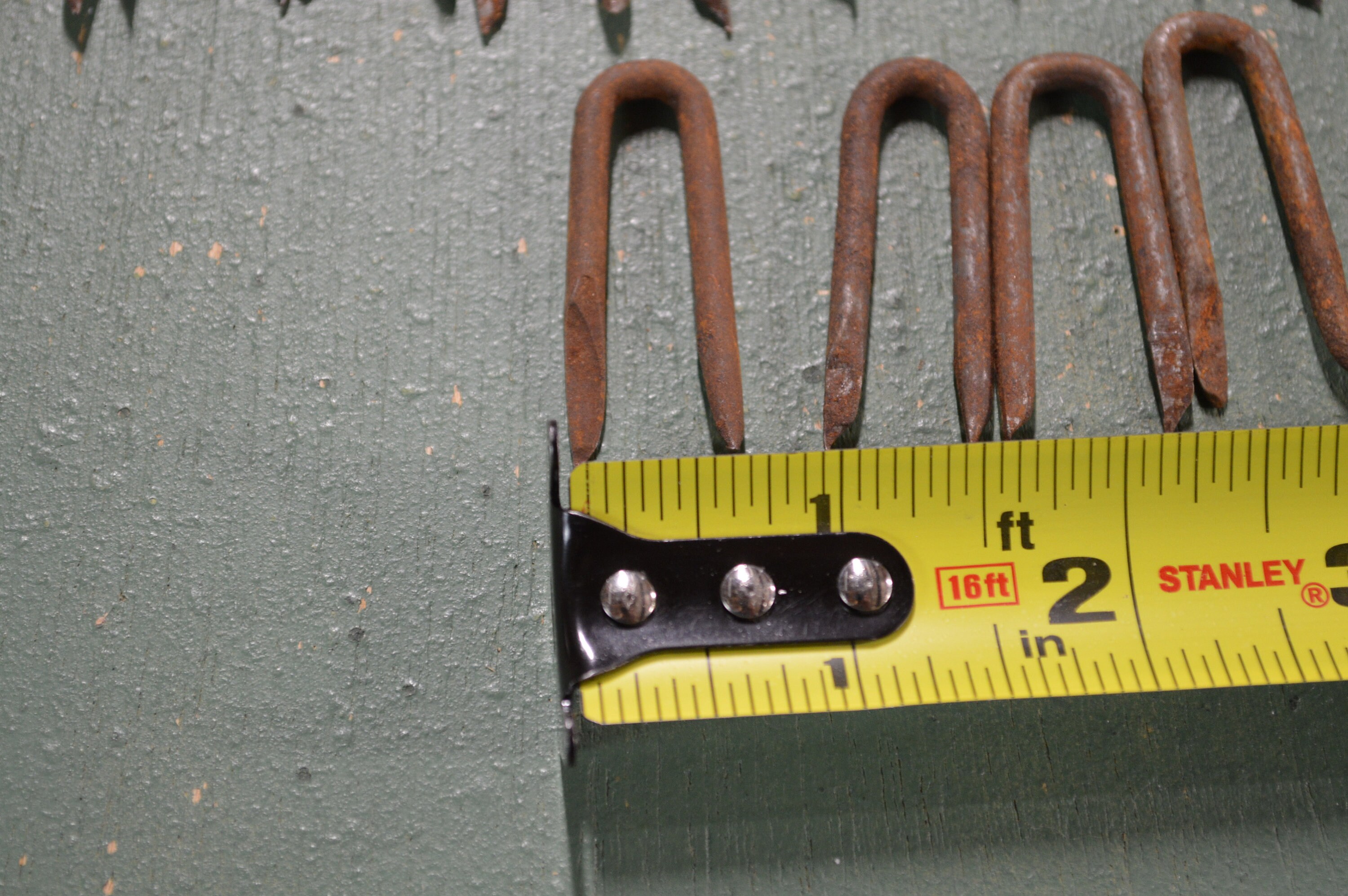 Antique Fasteners, Fence Staples, Rusted Farm Relics, Vintage Metal ...