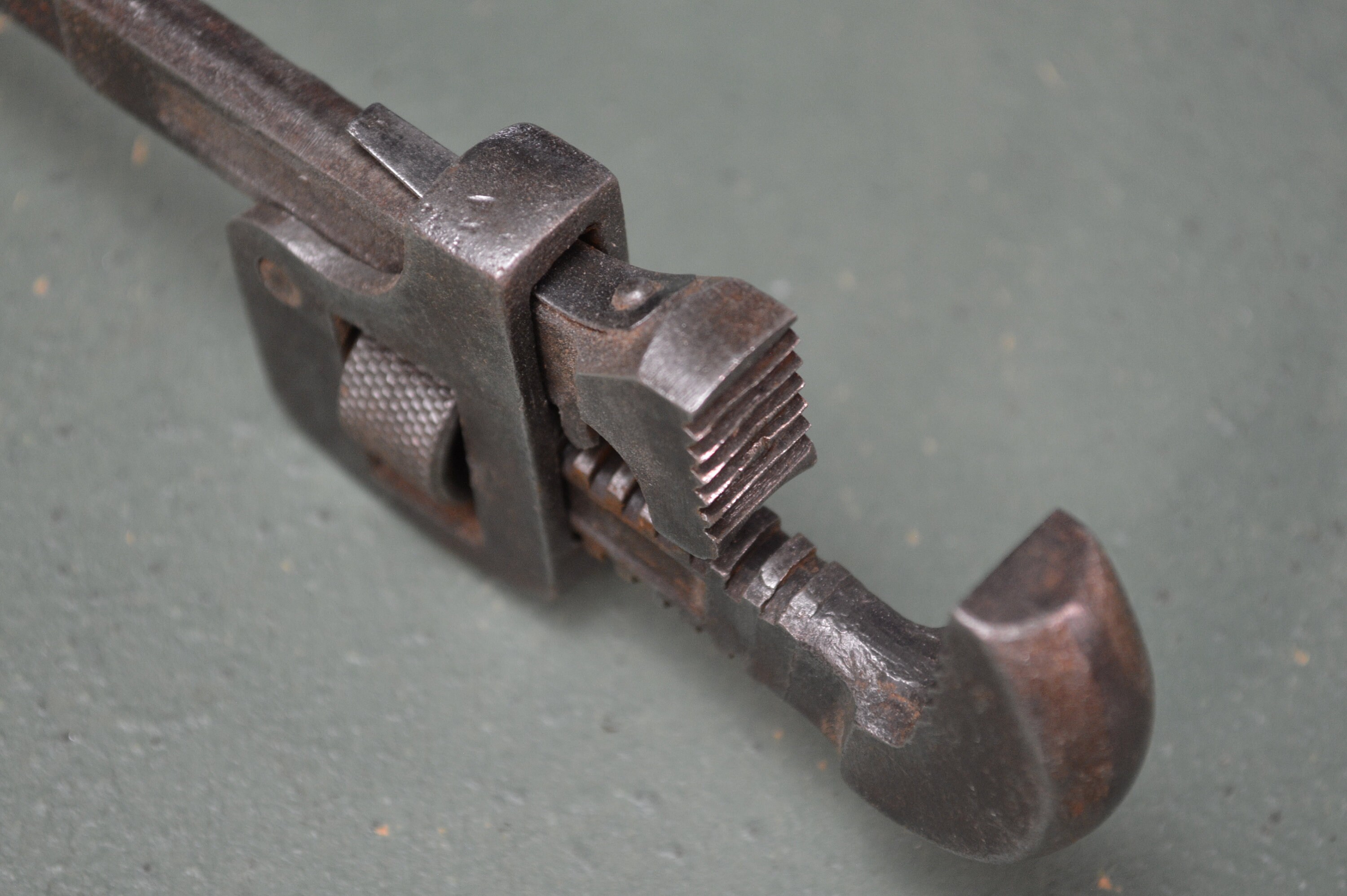 Metal Pipe Wrench, Old Plumber Tool, Vintage Wrench, Mid 1900's Tool ...