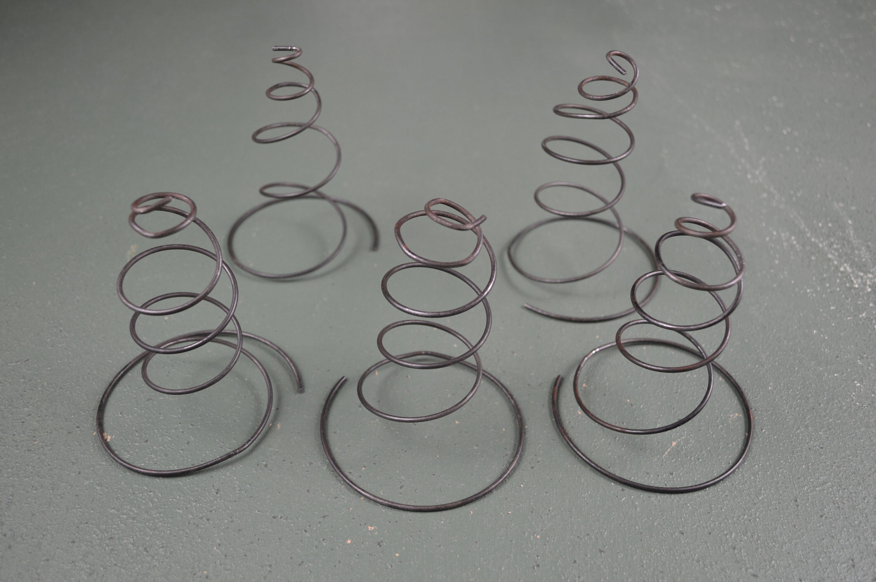 Vintage Metal Bed Springs 5 Cone Shaped Metal Coils Steampunk Crafting ...
