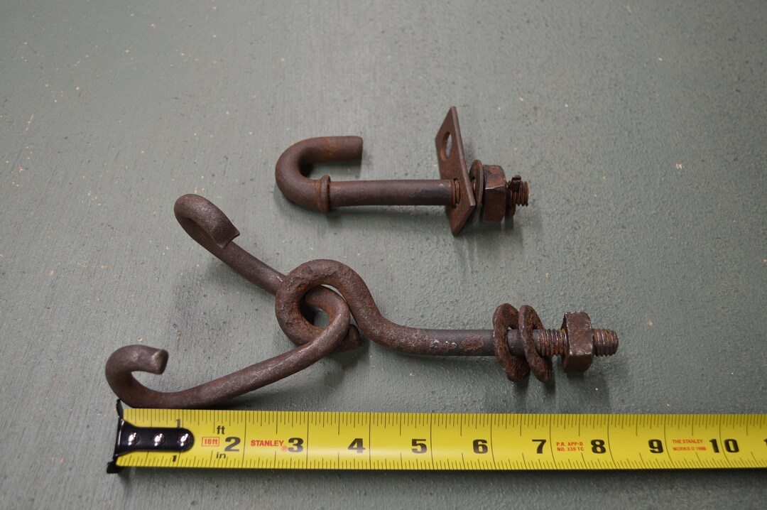 Rusted Industrial Hangers, Metal Steampunk Parts, Garden Art, #649 - Etsy