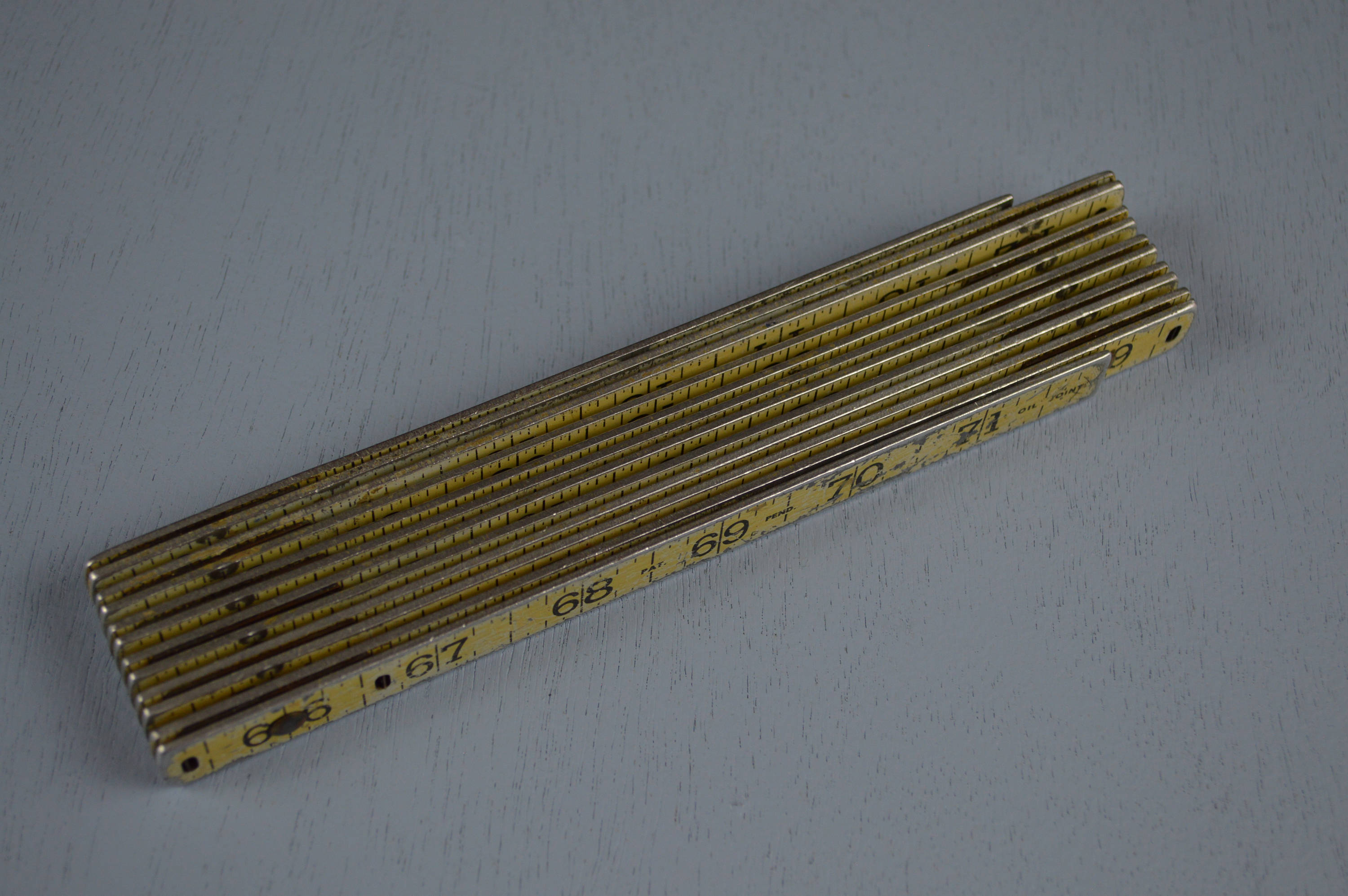 Metal Folding Rule Woodmark Industries Vintage Measuring | Etsy