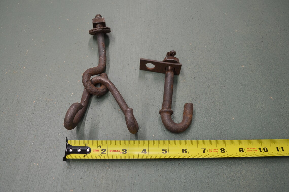 Rusted Industrial Hangers Metal Steampunk Parts Garden Art | Etsy