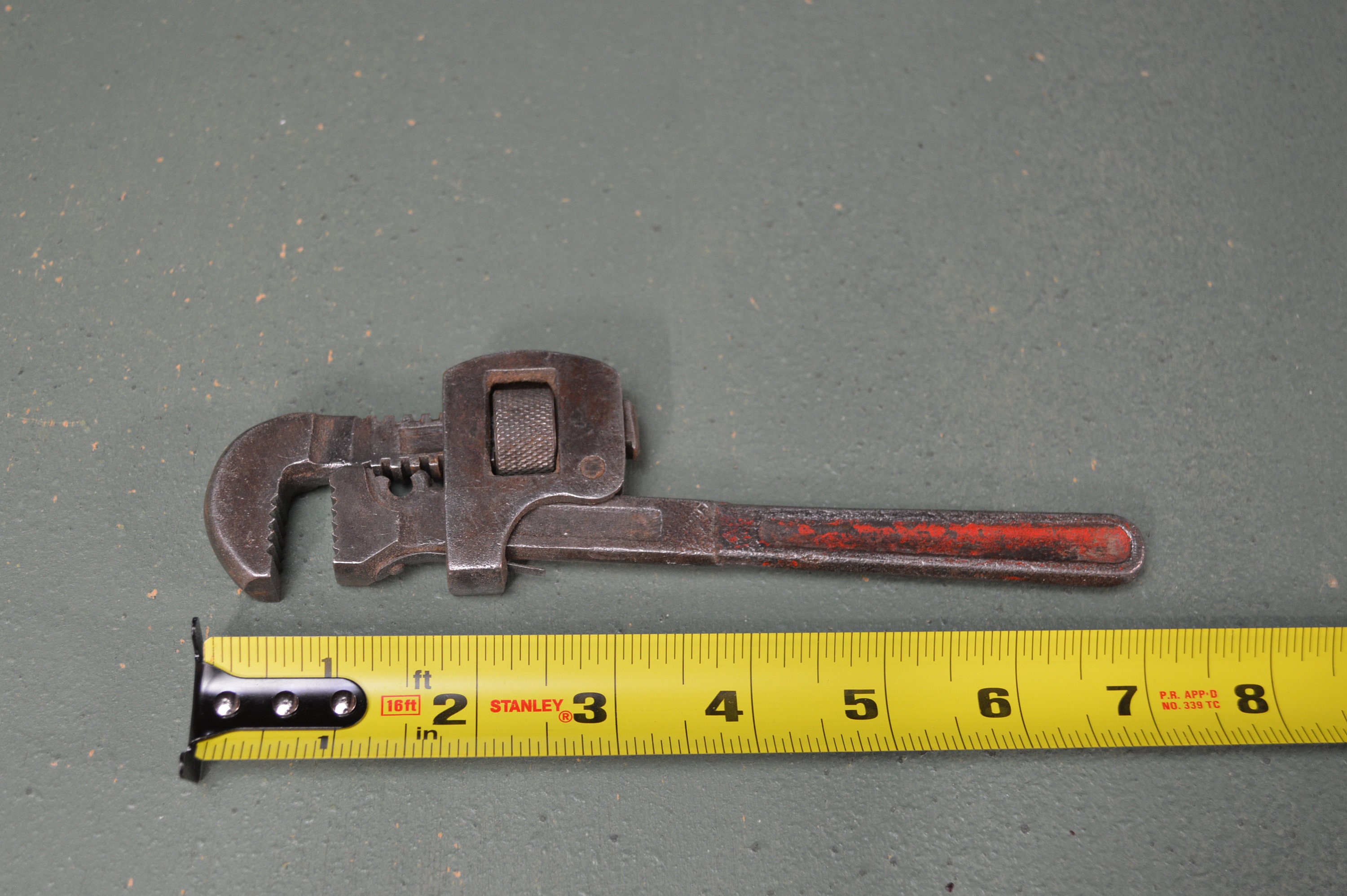 Metal Pipe Wrench, Old Plumber Tool, Vintage Wrench, Mid 1900's Tool ...