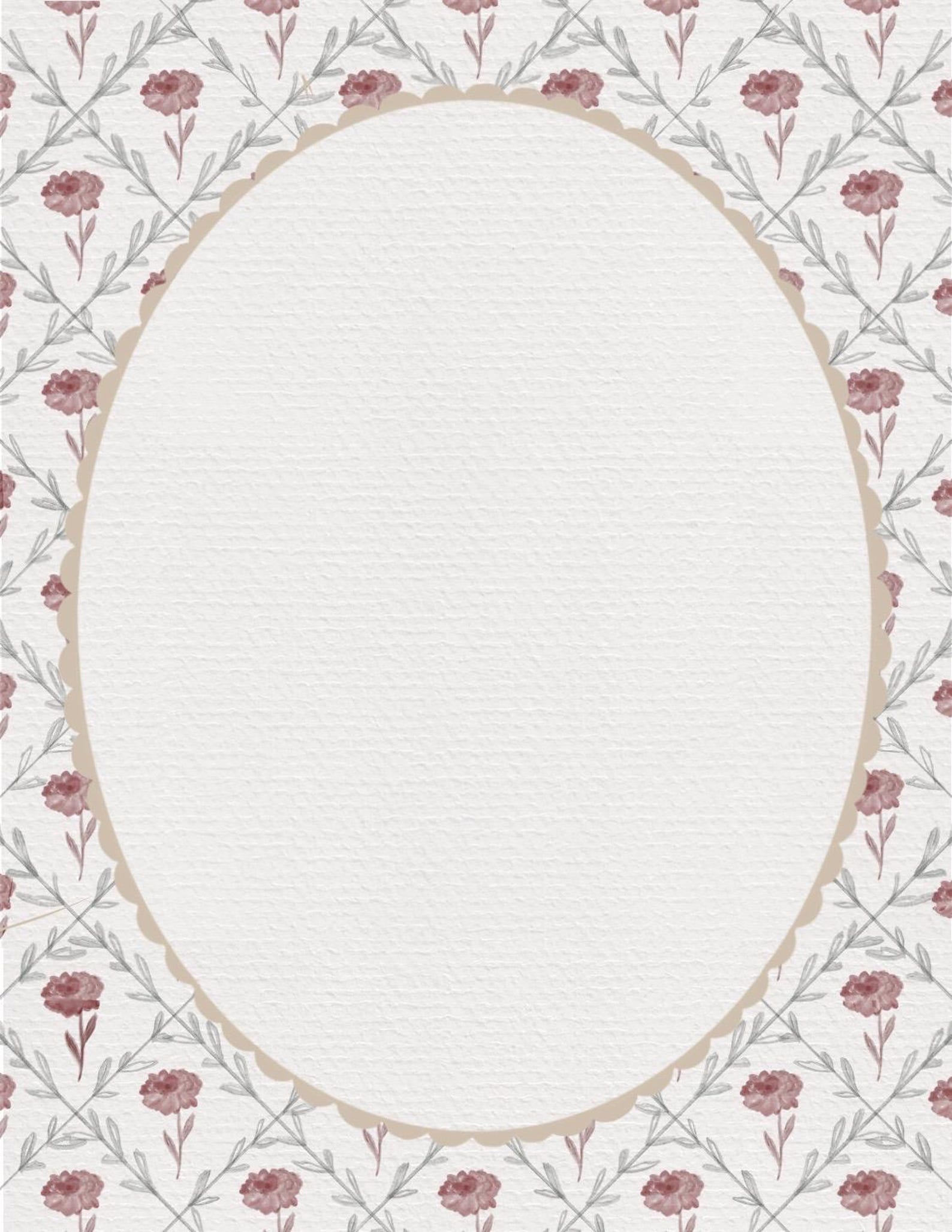 Winter Floral Frame Print - Etsy