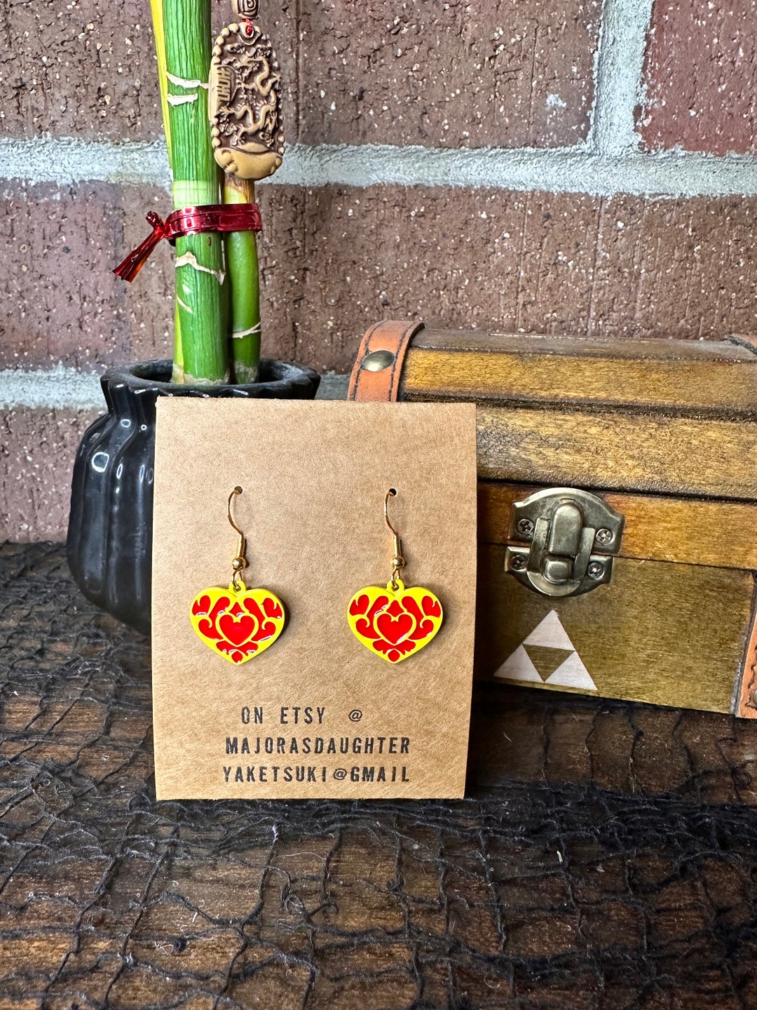Legend of Zelda Heart Container Earrings - Etsy