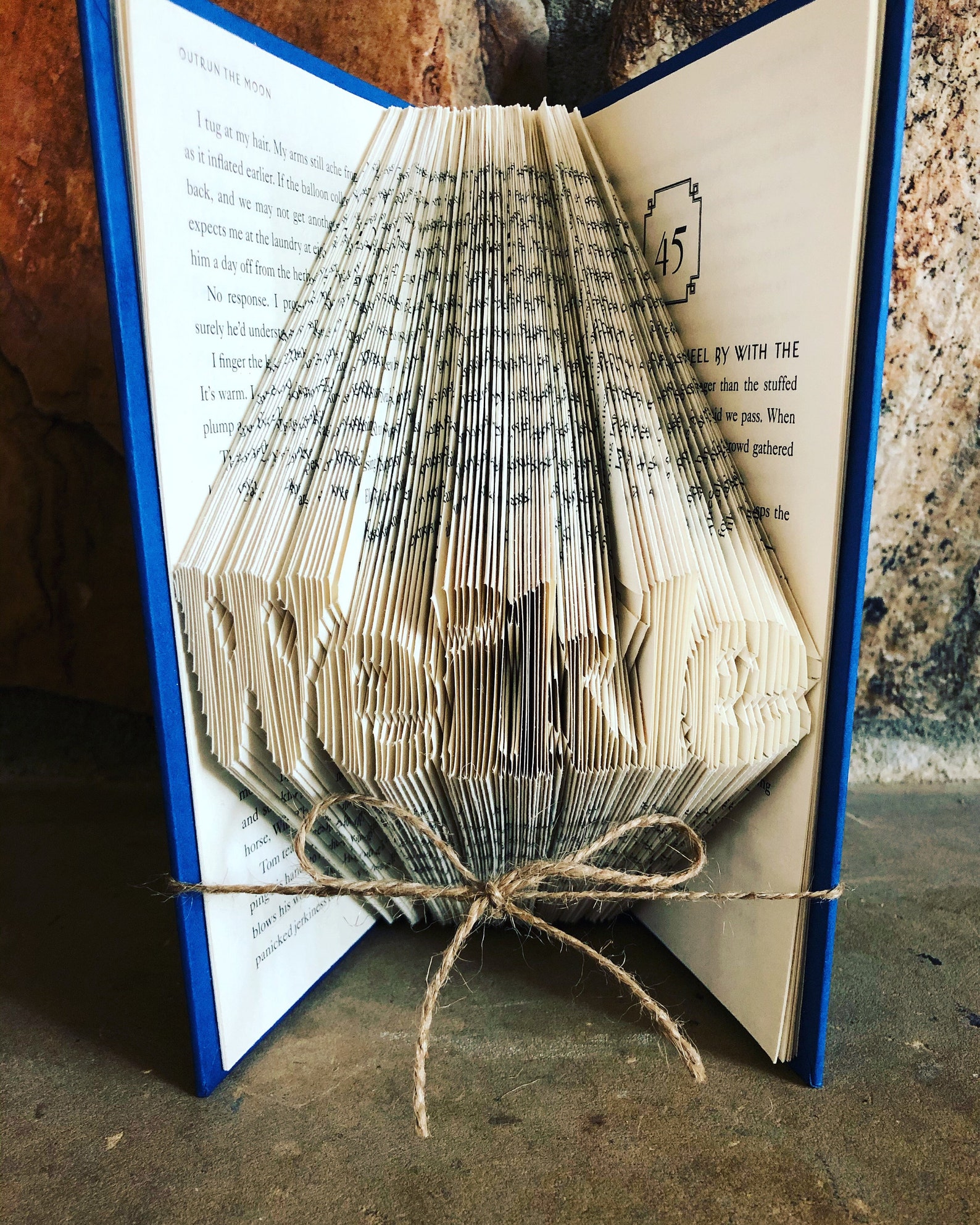 Custom Folded Book Art - Etsy