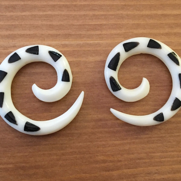White Bone Gauges - Etsy