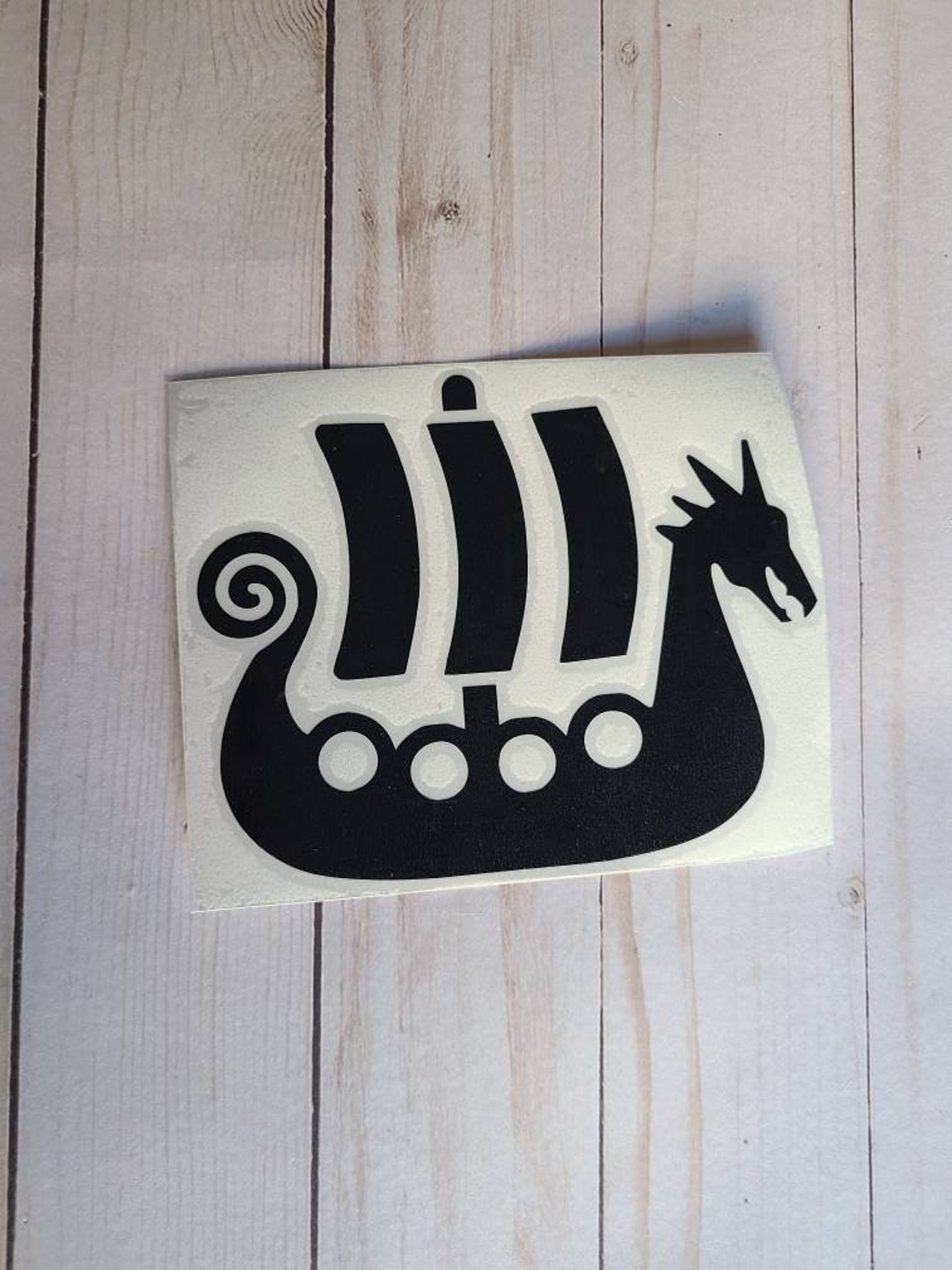 Viking Ship Vinyl Car Decal Free Shipping Car Decal - Etsy