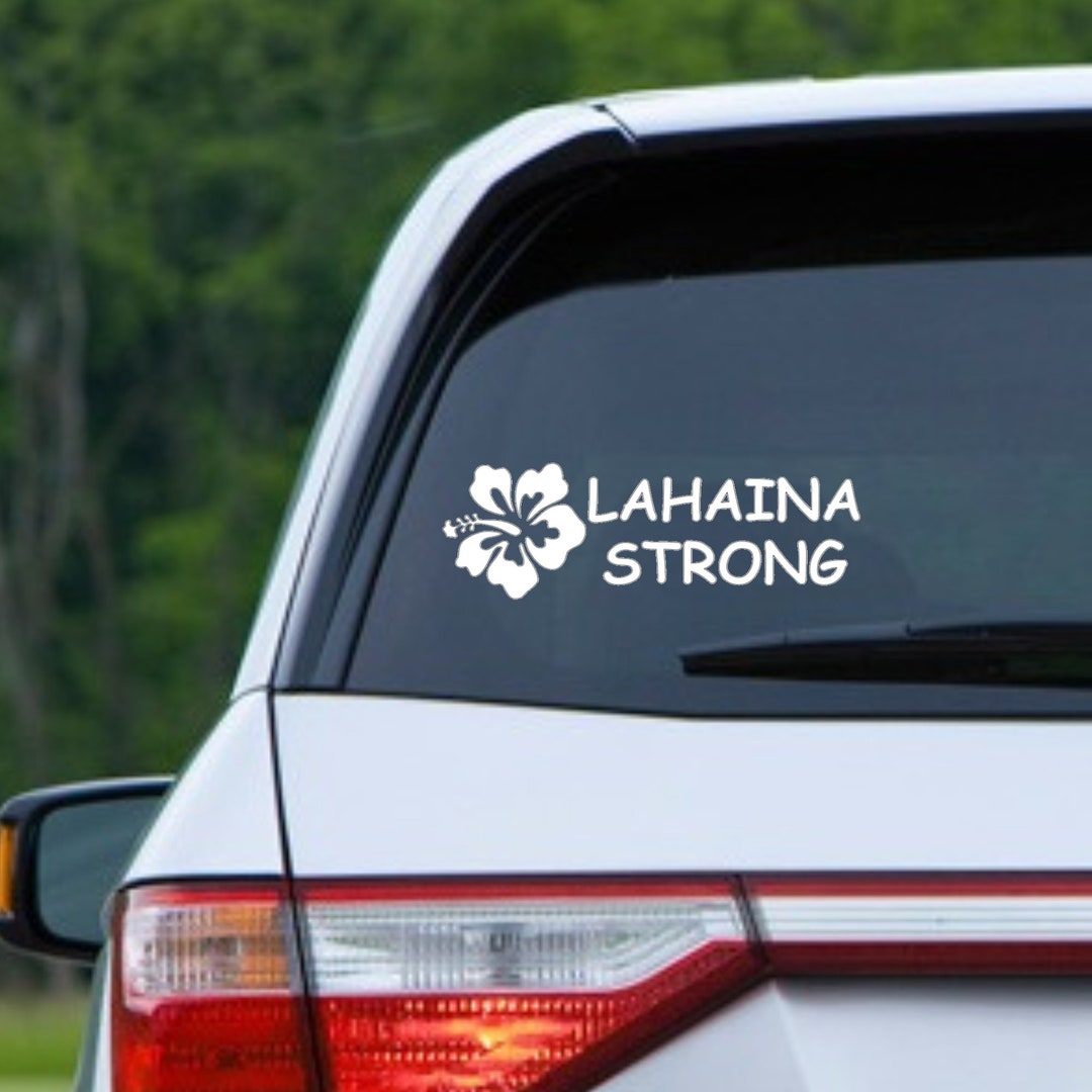 Lahaina Strong Hibiscus Decal Free Shipping 20 Colors Hawaiian Decal ...
