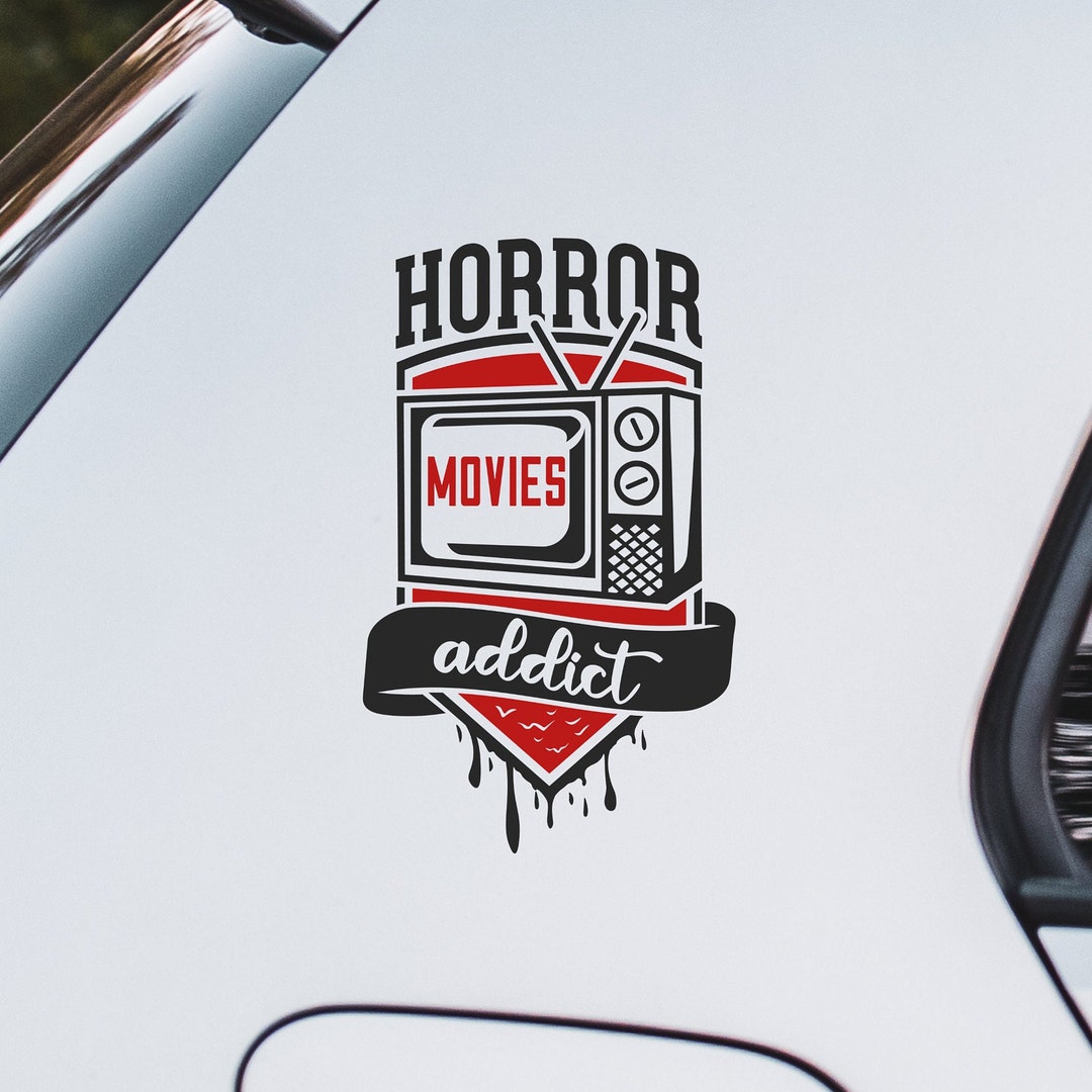 Horror Movie Addict Vinyl Car Decal Free Shipping True Crime - Etsy