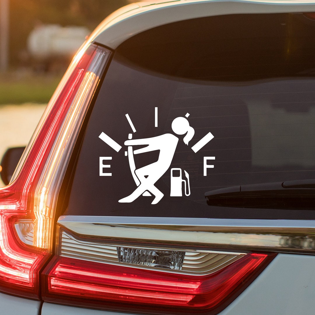 Gas Cap Car Decal. Free Shipping Empty Gas Tank Girl Vinyl Decal Laptop ...