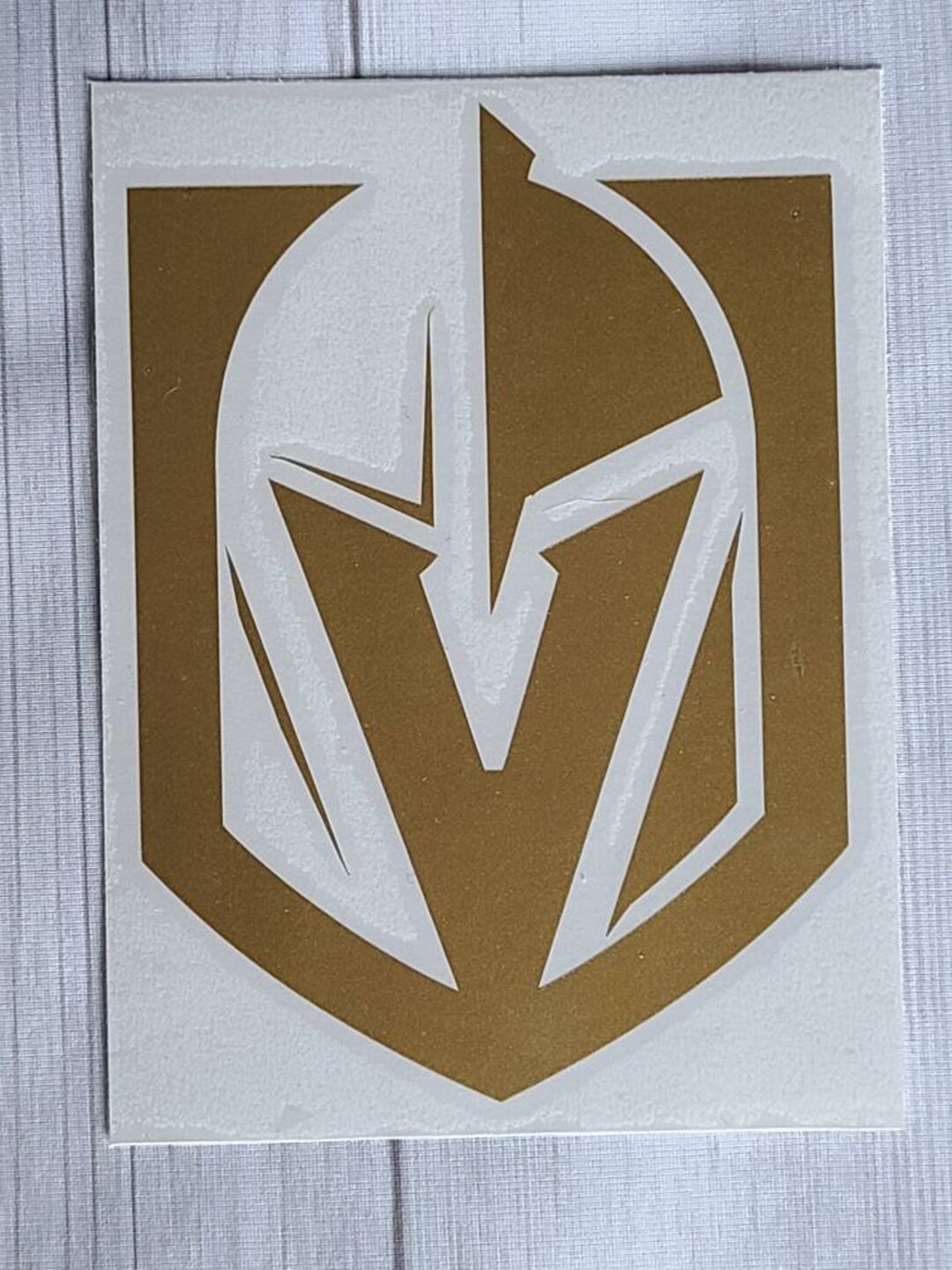 VGK Vegas Golden Knights Car Decal, Gold Logo Free Shipping Vinyl Decal ...