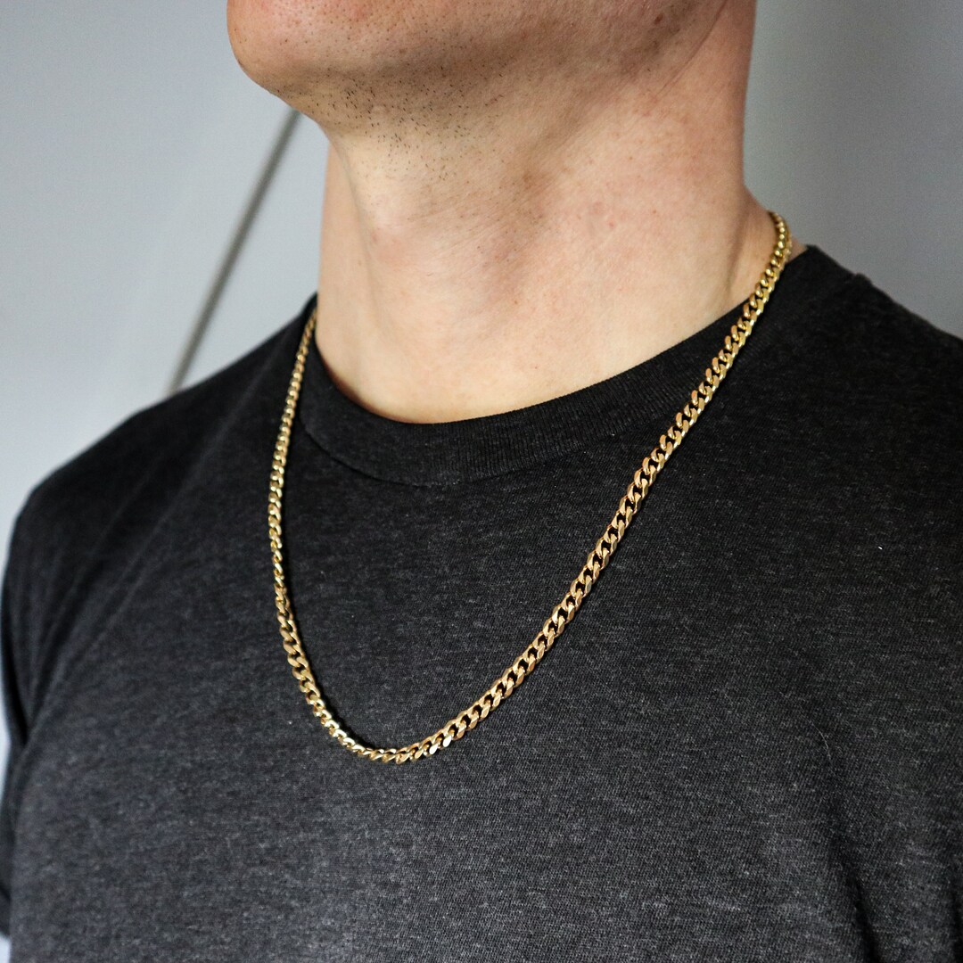 Minimalist Men Necklace - Unique Men Chain Necklace - Gift Brother ...