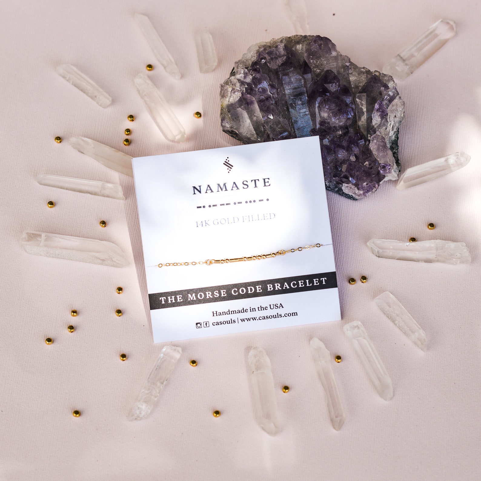 NAMASTE Morse Code Bracelet • Namaste Morse Code Necklace • yoga ...