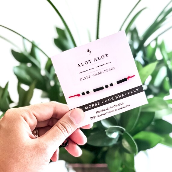 Secret Morse Code Message Bracelet for Him morse Code Gift - Etsy