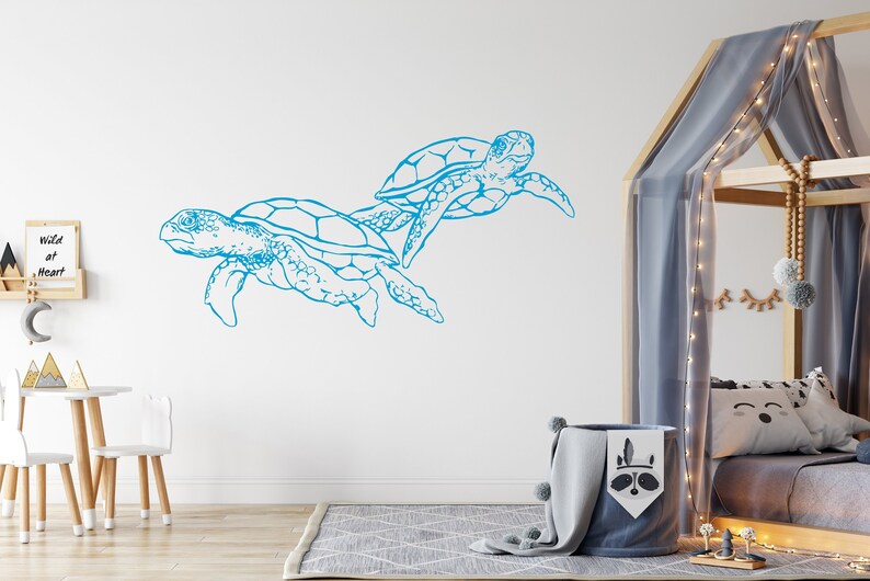 Turtle Wall Decal Vinyl Sticker Decals Tortoise Tortoiseshell - Etsy