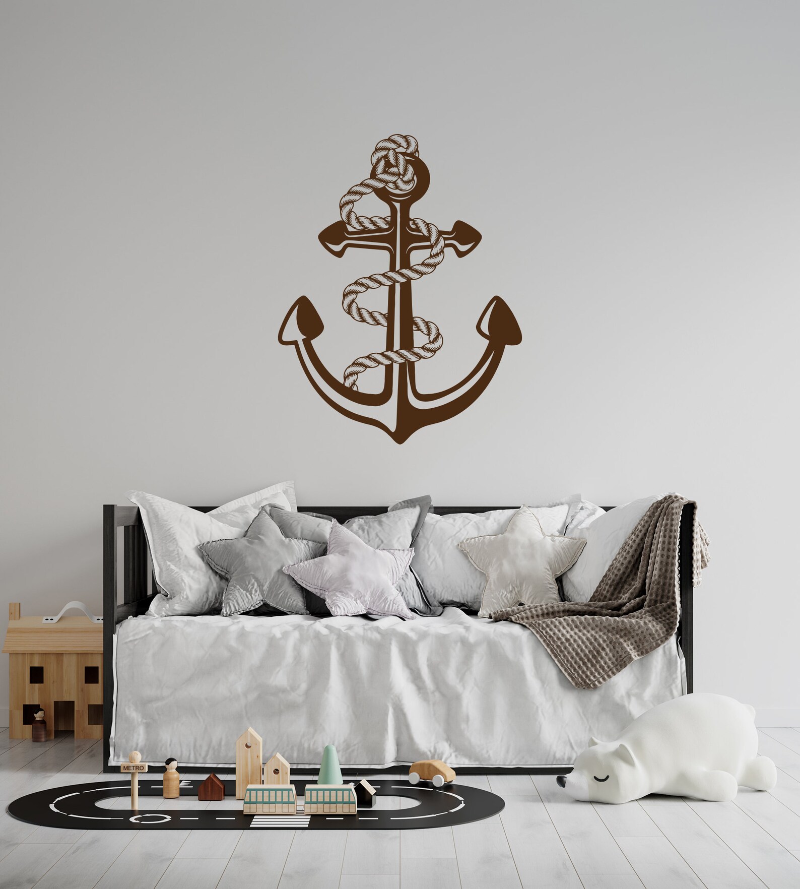 Anchor Wall Decal Vinyl Sticker Decals Sea Ocean Nautical - Etsy