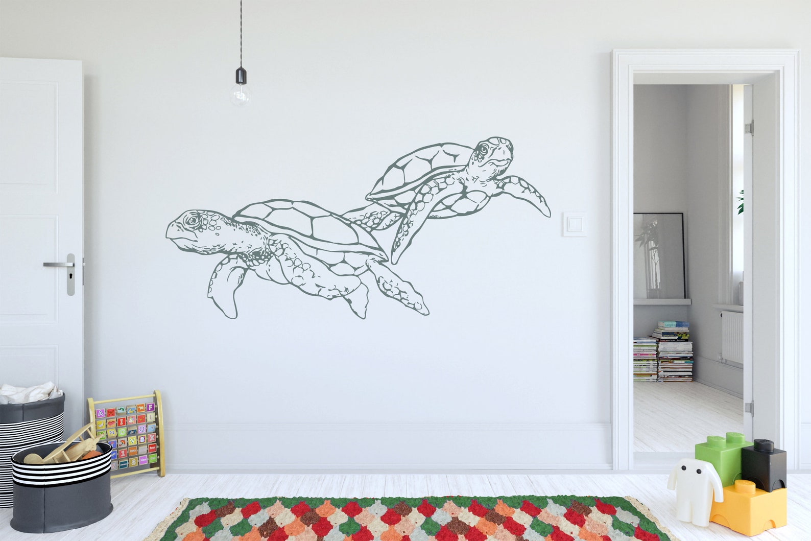 Turtle Wall Decal Vinyl Sticker Decals Tortoise Tortoiseshell - Etsy