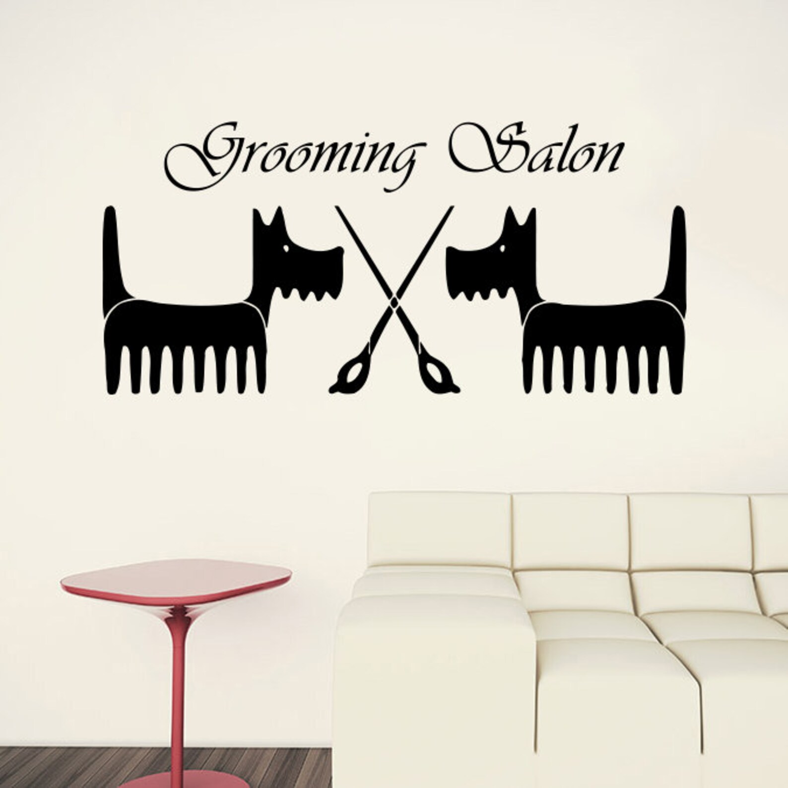 Grooming Salon Wall Decal Vinyl Sticker Decals Pet Shop Decor | Etsy