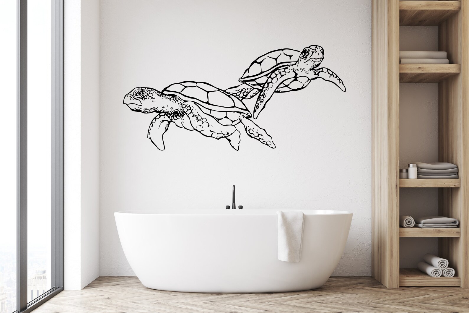 Turtle Wall Decal Vinyl Sticker Decals Tortoise Tortoiseshell - Etsy