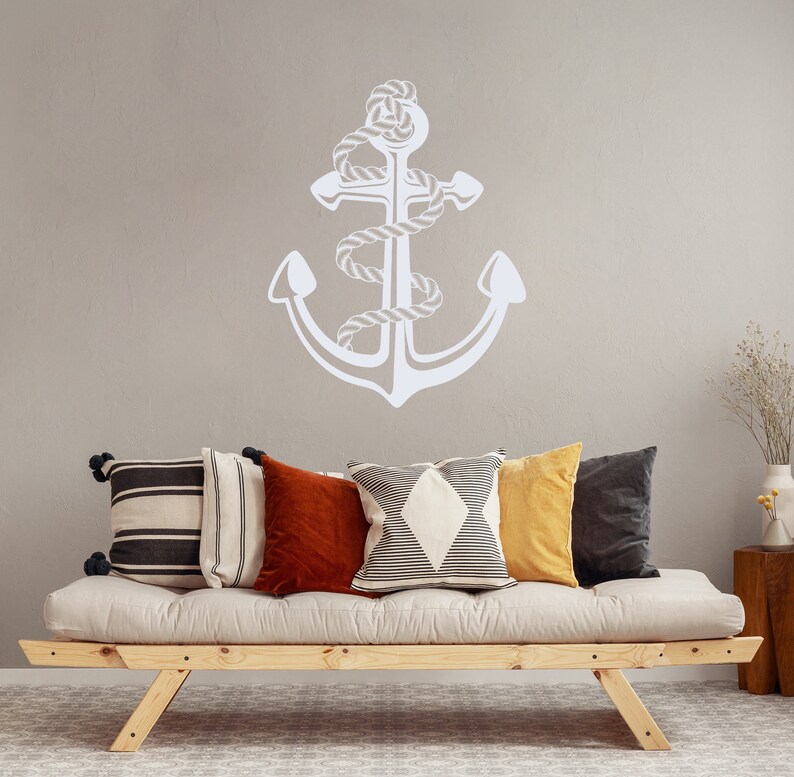 Anchor Wall Decal Vinyl Sticker Decals Sea Ocean Nautical - Etsy