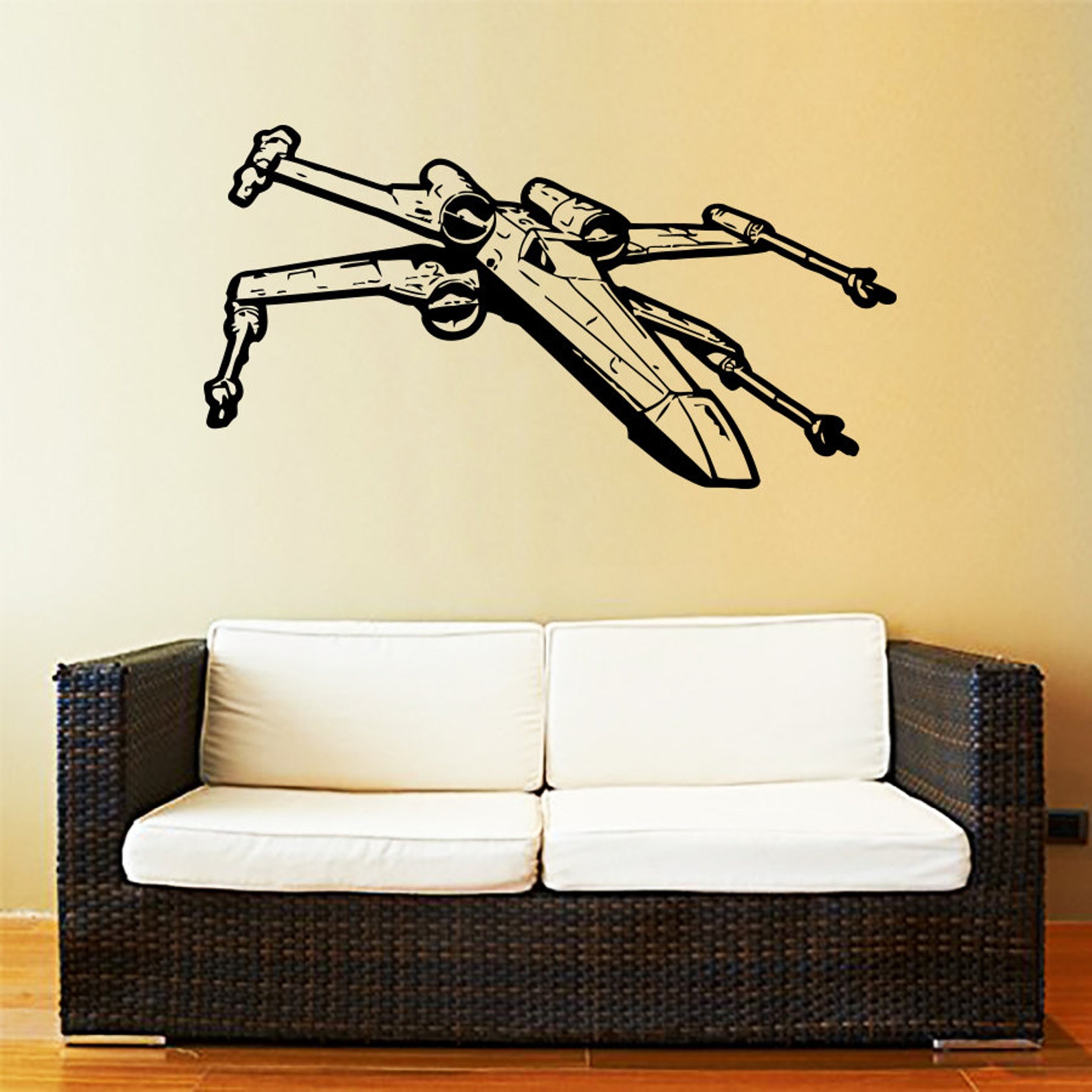 Xwing Wall Decal Vinyl Sticker Decals Star Wars X-wing Fighter - Etsy