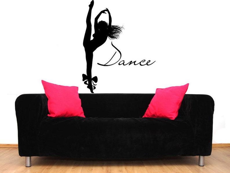 Dance Wall Decal Vinyl Sticker Decals Ballet Dancing Ballerina | Etsy
