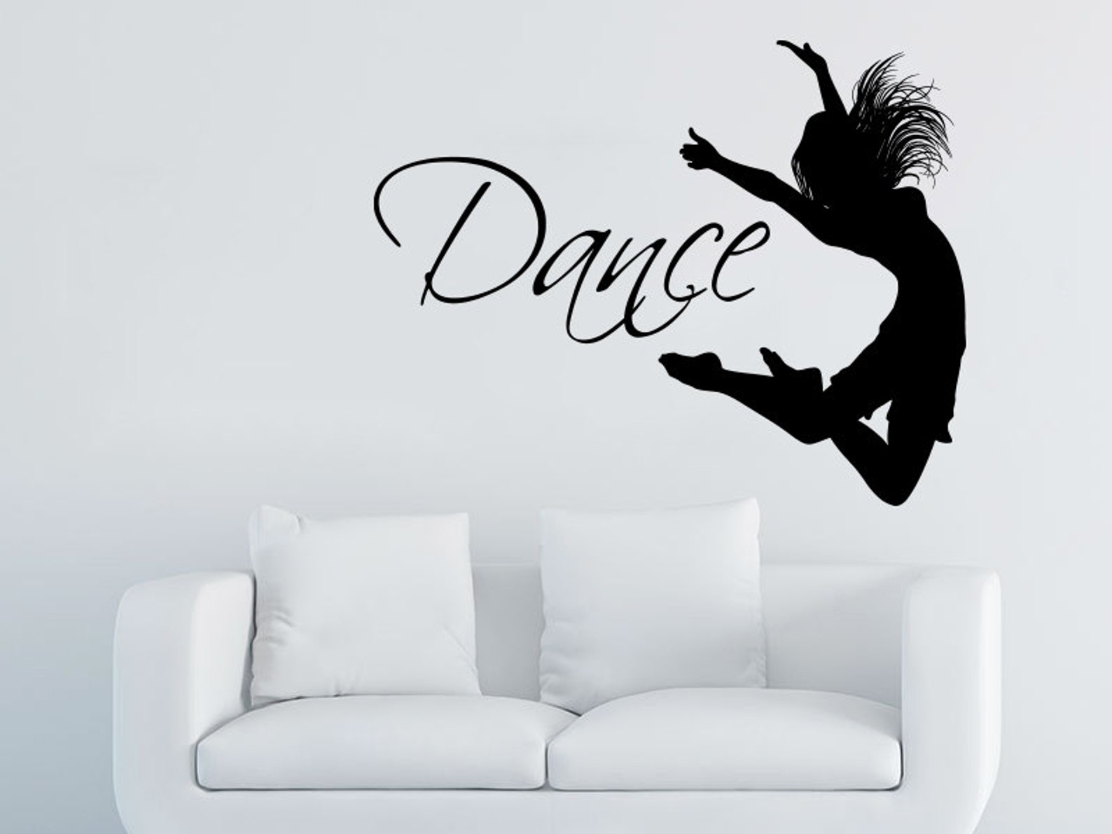Dance Wall Decal Vinyl Sticker Decals Ballet Dancing Ballerina | Etsy