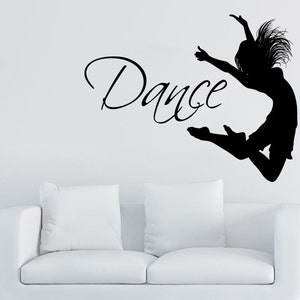 Dance Wall Decal Vinyl Sticker Decals Ballet Dancing Ballerina ...