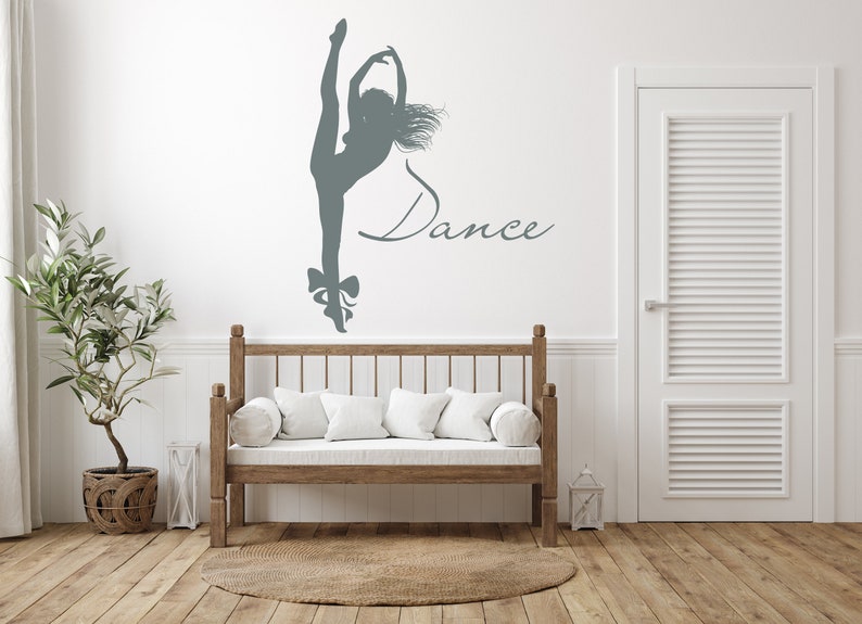 Dance Wall Decal Vinyl Sticker Decals Ballet Dancing Ballerina - Etsy