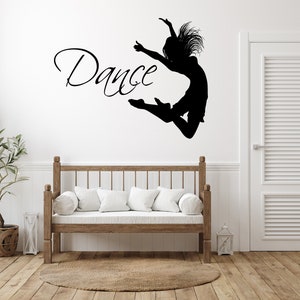 Dance Wall Decal Vinyl Sticker Decals Ballet Dancing Ballerina ...