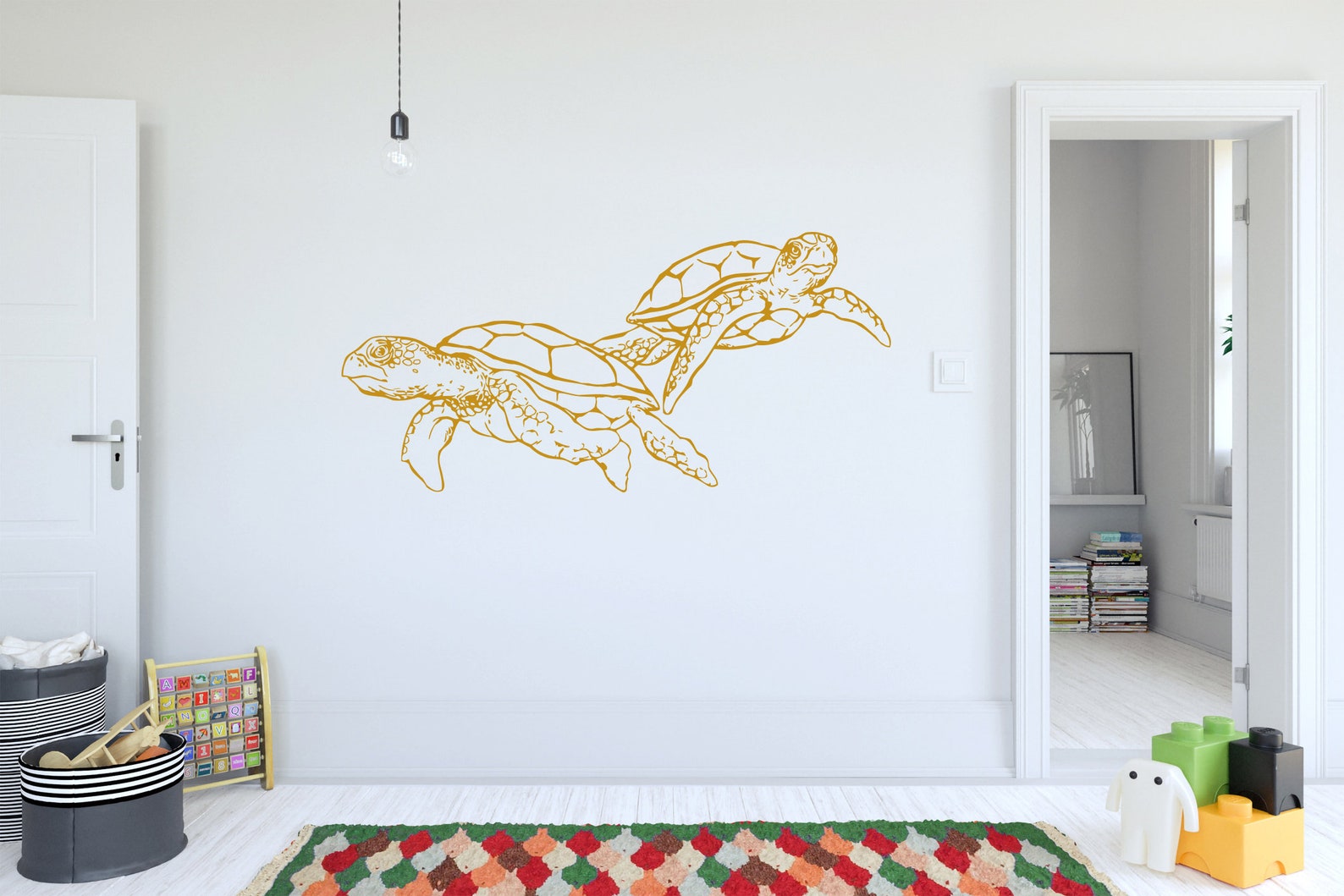 Turtle Wall Decal Vinyl Sticker Decals Tortoise Tortoiseshell - Etsy