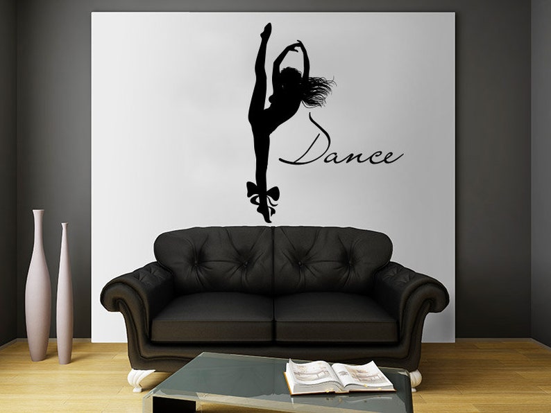 Dance Wall Decal Vinyl Sticker Decals Ballet Dancing Ballerina - Etsy