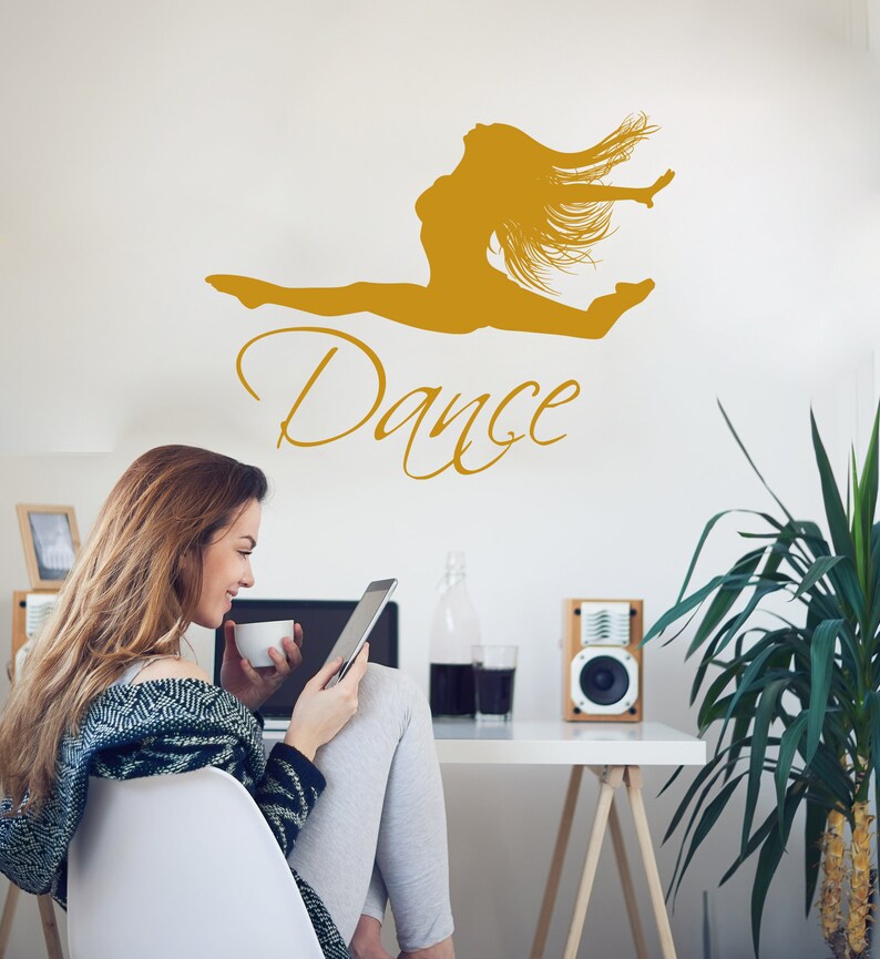Dance Wall Decal Vinyl Sticker Decals Ballet Dancing Ballerina - Etsy