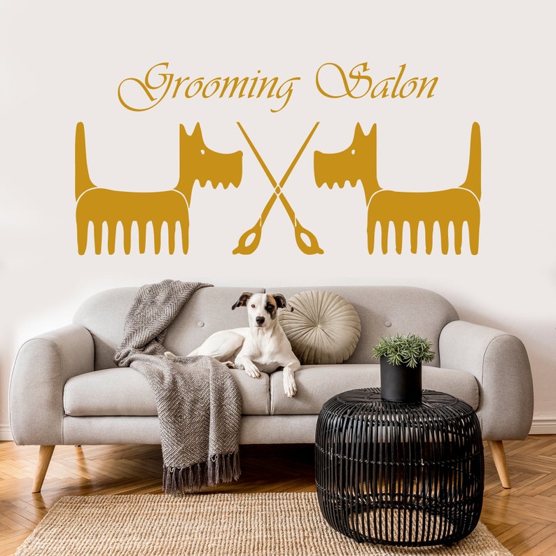 Grooming Salon Wall Decal Vinyl Sticker Decals Pet Shop Decor - Etsy