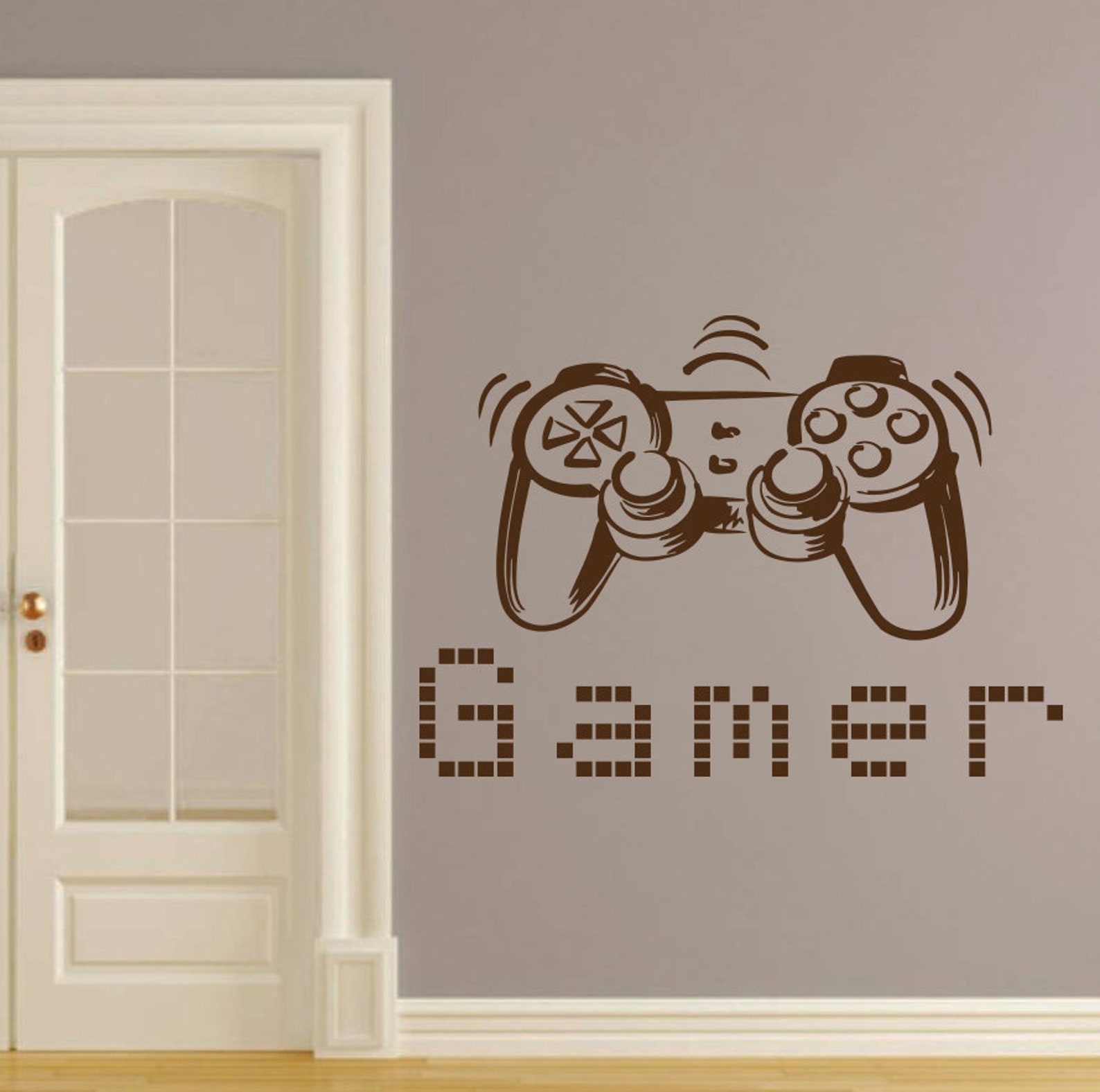 Gamer Wall Decal Vinyl Sticker Decals Game Controllers Gaming - Etsy
