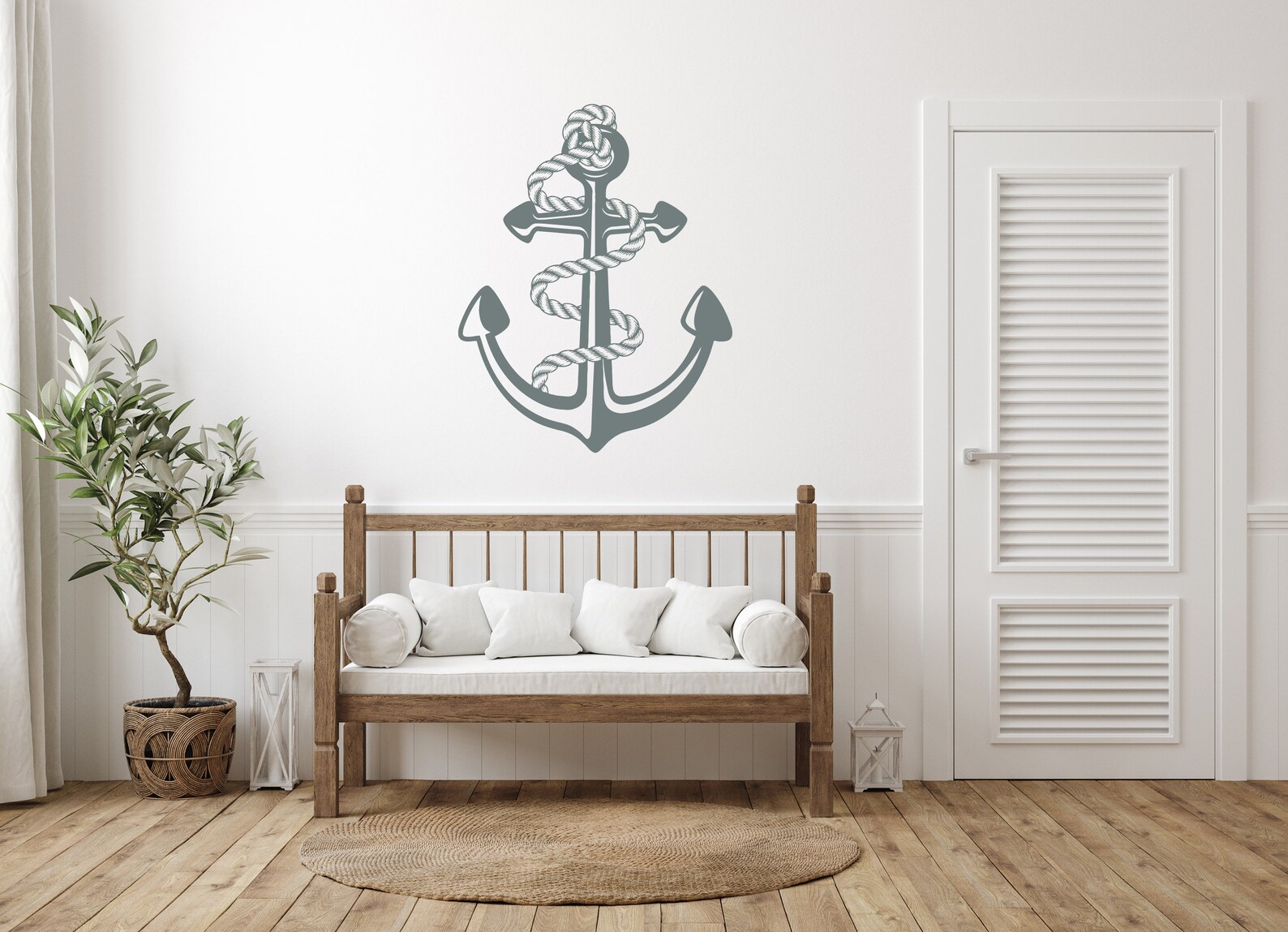Anchor Wall Decal Vinyl Sticker Decals Sea Ocean Nautical - Etsy