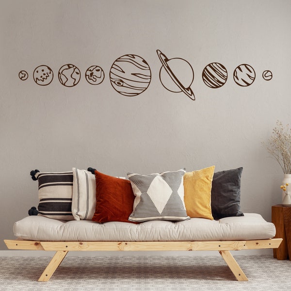 Solar System Wall Stickers - Etsy