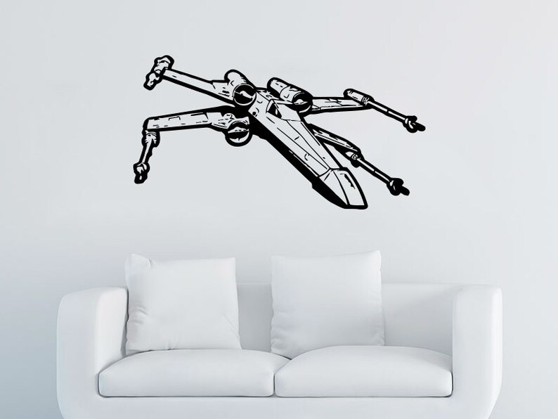 Xwing Wall Decal Vinyl Sticker Decals Star Wars X-wing Fighter - Etsy