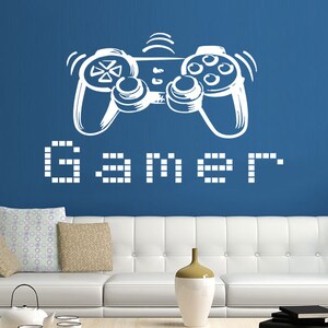 Gamer Wall Decal Vinyl Sticker Decals Game Controllers Gaming - Etsy