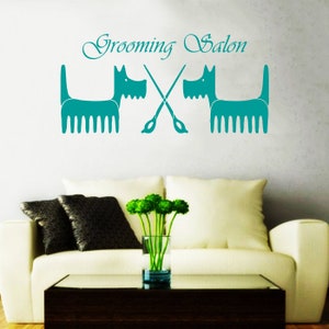 Grooming Salon Wall Decal Vinyl Sticker Decals Pet Shop Decor | Etsy