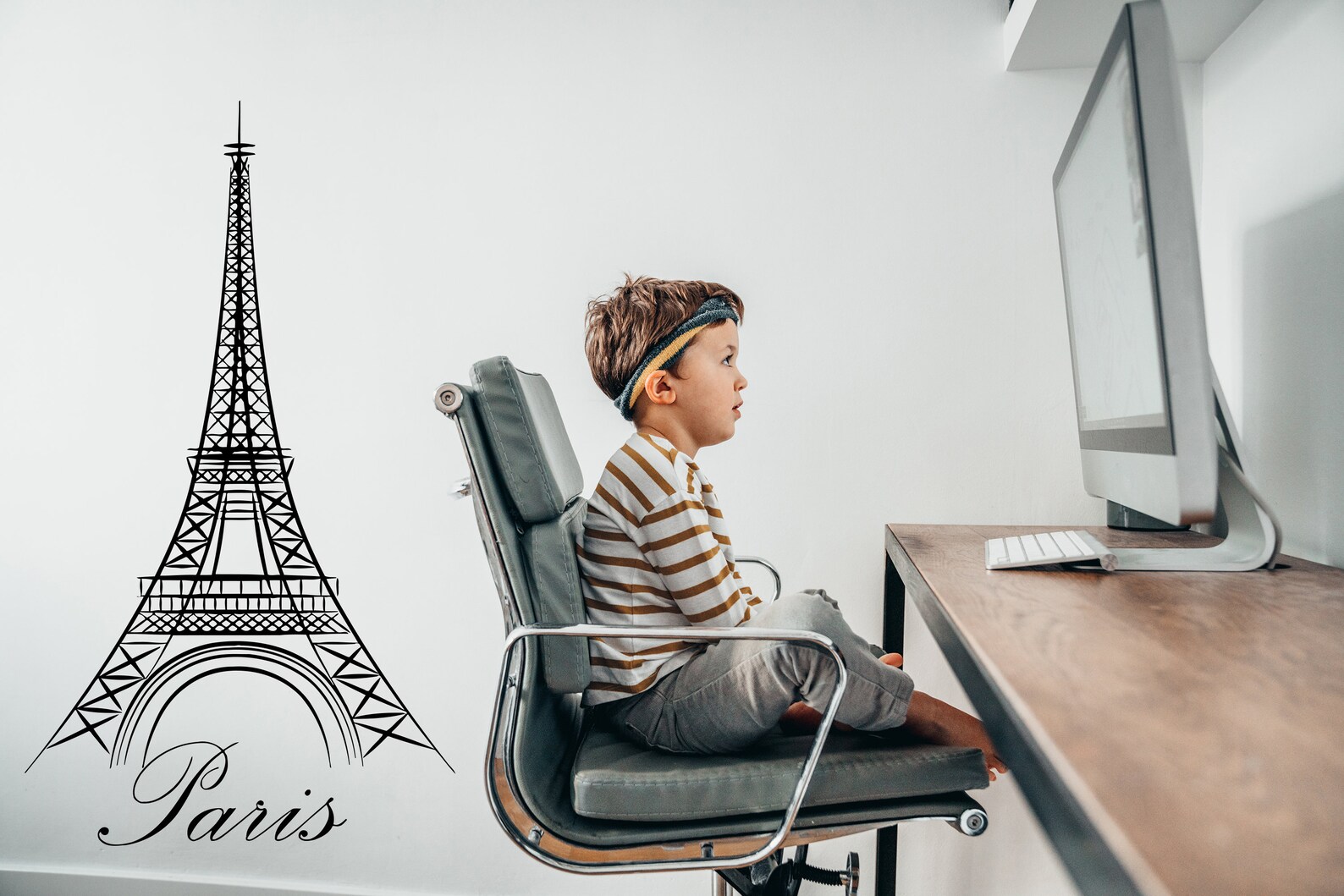 Eiffel Tower Wall Decal Vinyl Stickers Decals Art Home Decor - Etsy