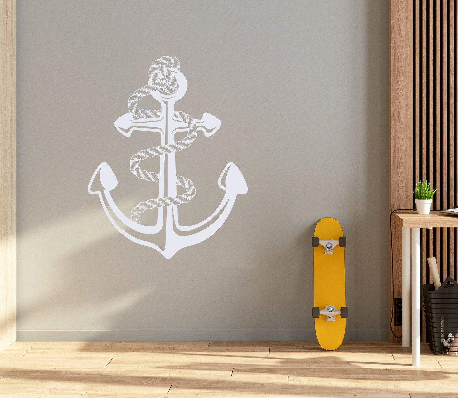 Anchor Wall Decal Vinyl Sticker Decals Sea Ocean Nautical - Etsy