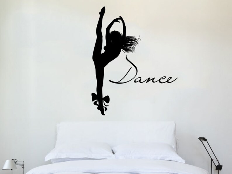 Dance Wall Decal Vinyl Sticker Decals Ballet Dancing Ballerina - Etsy