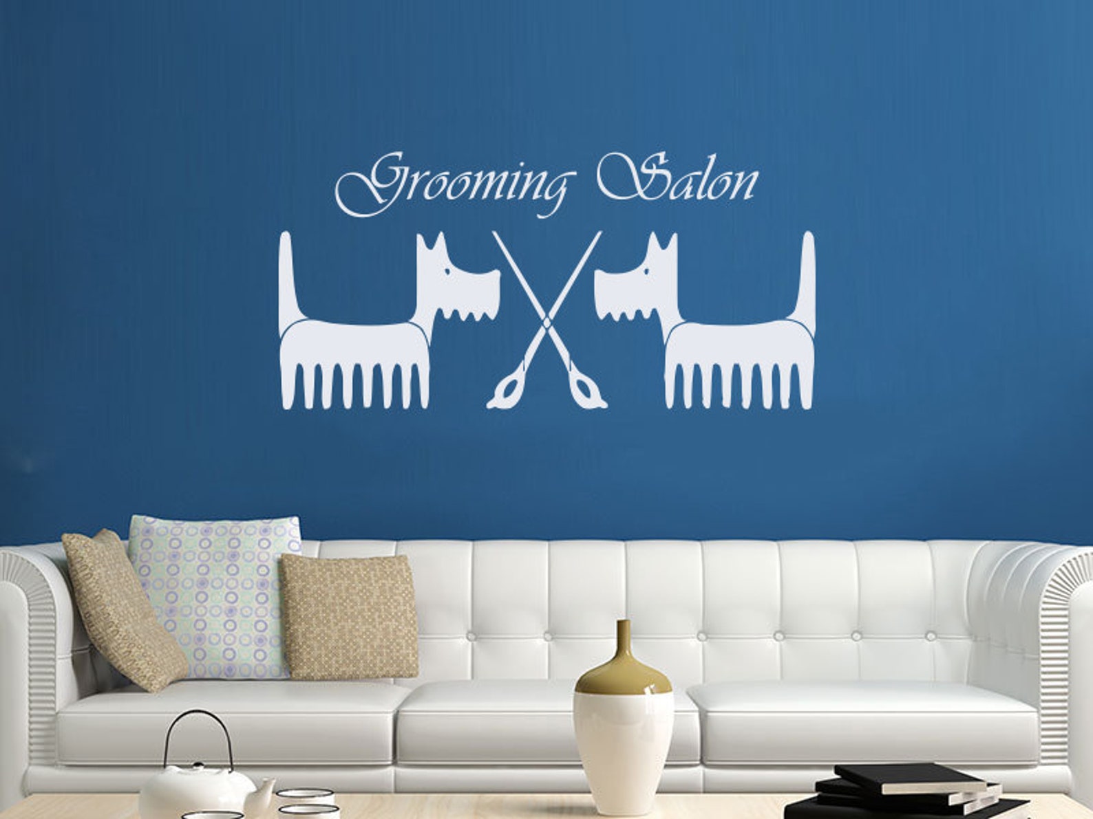 Grooming Salon Wall Decal Vinyl Sticker Decals Pet Shop Decor | Etsy