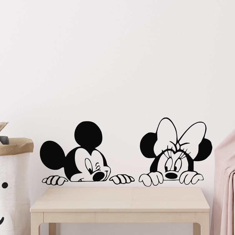 Mickey and Minnie Mouse Stickers - Etsy