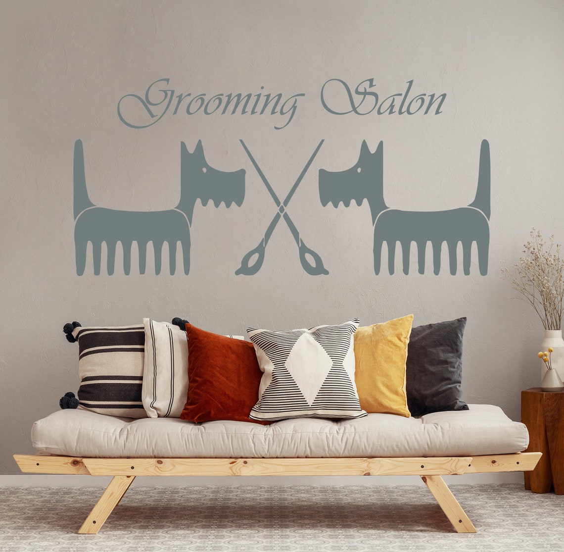 Grooming Salon Wall Decal Vinyl Sticker Decals Pet Shop Decor | Etsy