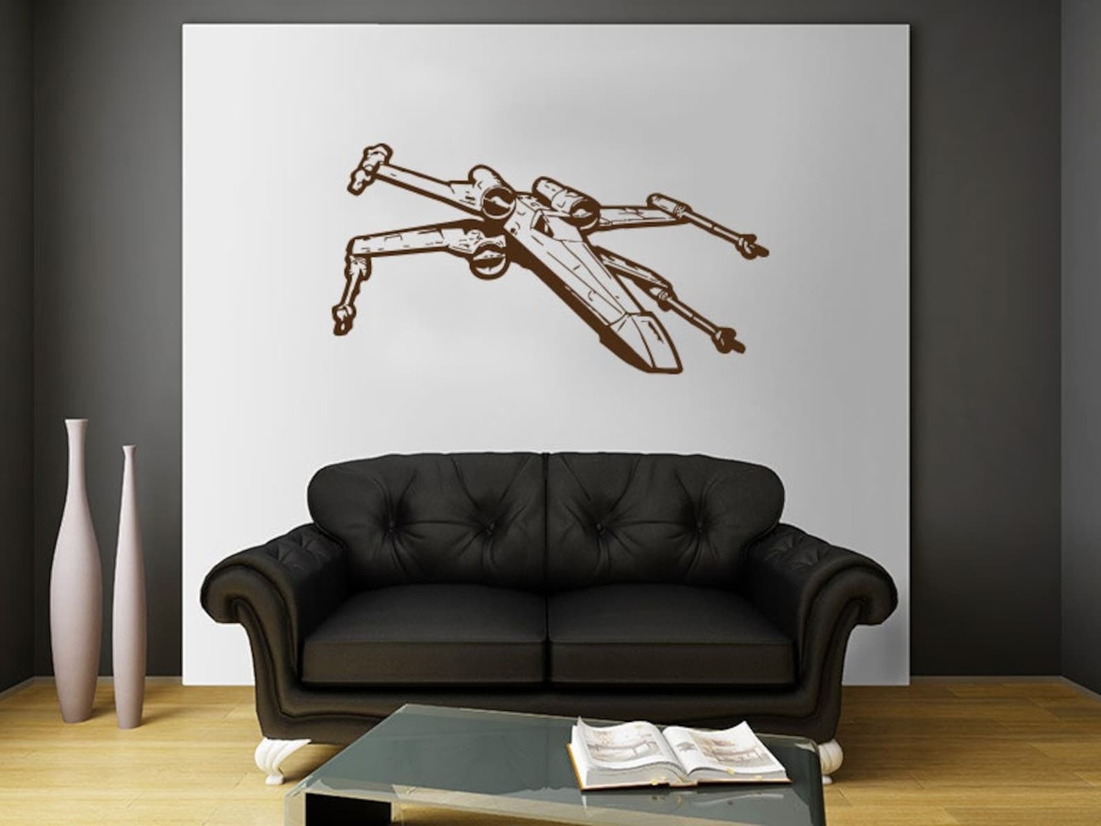 Xwing Wall Decal Vinyl Sticker Decals Star Wars X-wing Fighter - Etsy